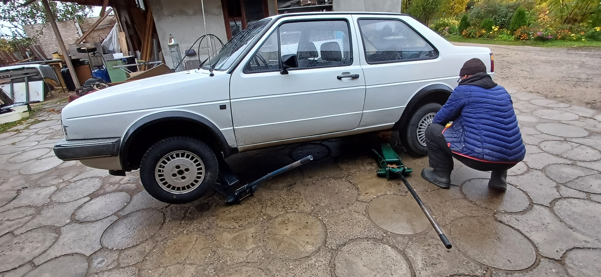 Зимние Итальянские кастрюли! — Volkswagen Jetta II, 1,6 л, 1985 года ...