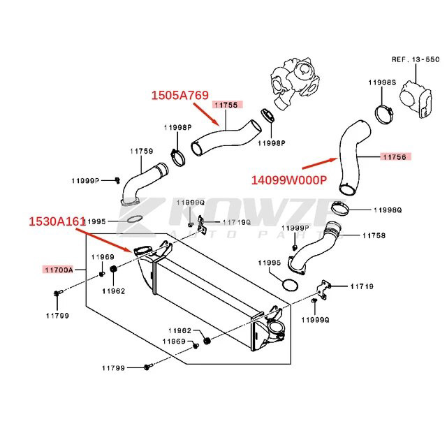 Замена патрубка — Mitsubishi Pajero Sport (3G), 2,4 л, 2017 года ...