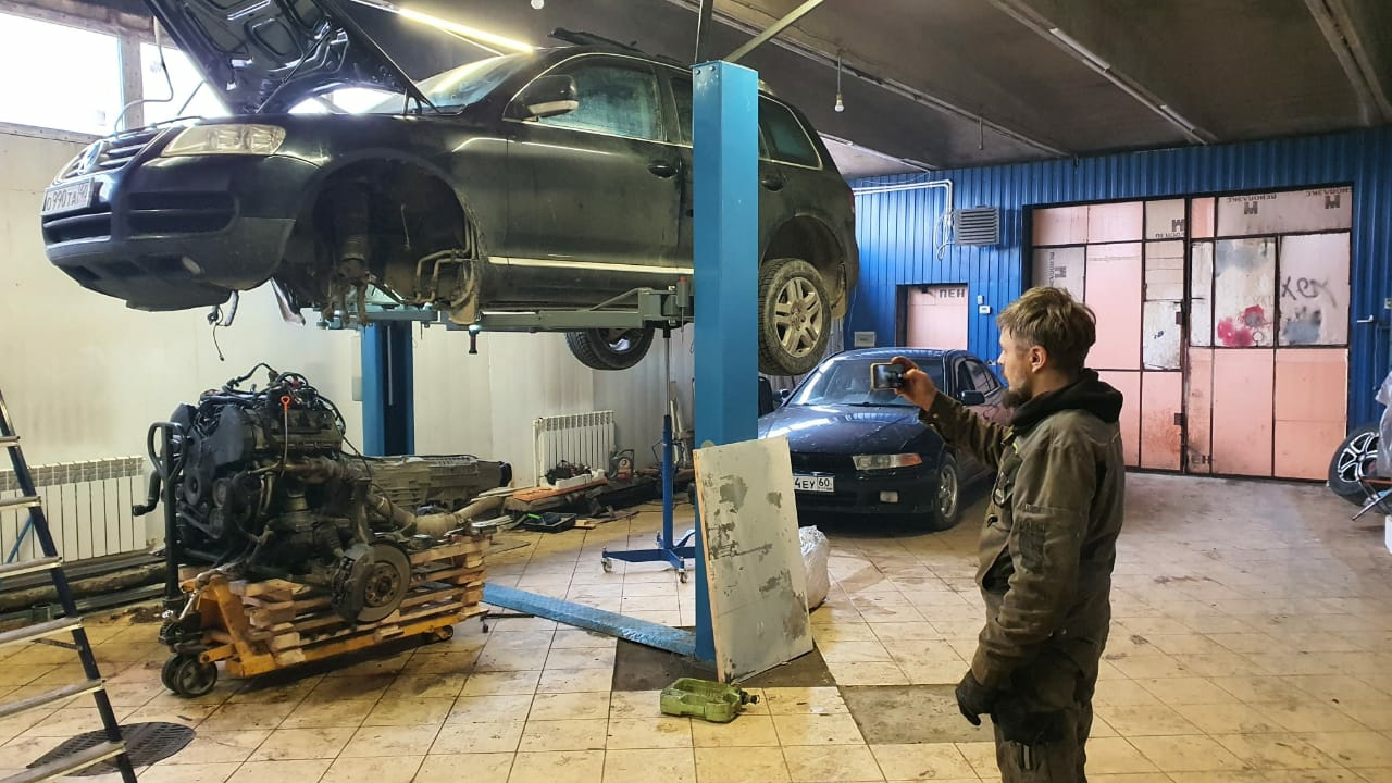 Замена АКПП — Volkswagen Touareg (1G), 4,2 л., 2005 года | другое | DRIVE2