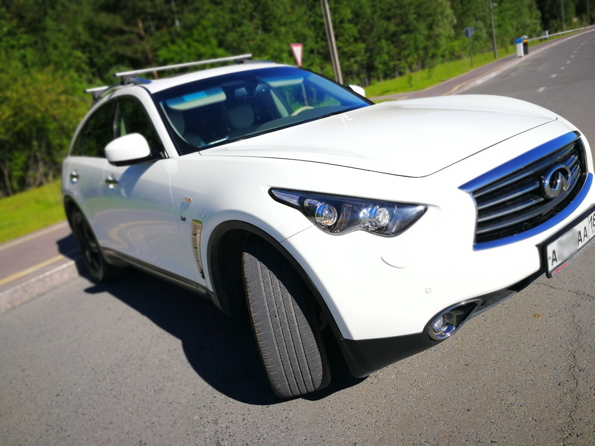 Багажник на крышу — Infiniti FX (2G), 3,7 л, 2012 года | аксессуары ...