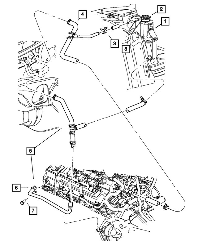 52079799AA Крышка расширительного бачка Chrysler | Запчасти на DRIVE2