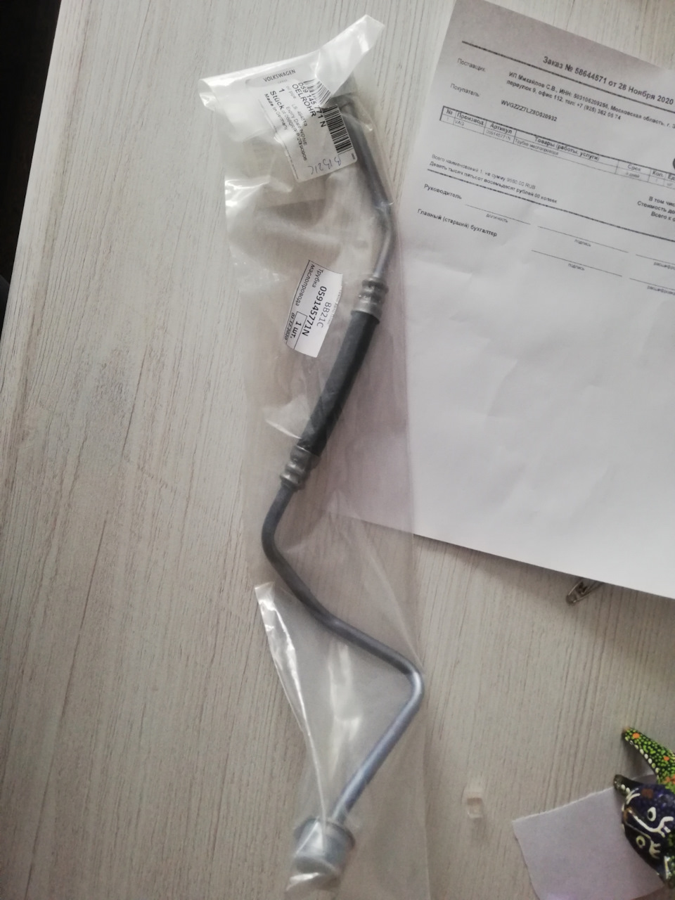 Замена масляной трубки. — Volkswagen Touareg (1G), 3 л, 2007 года ...