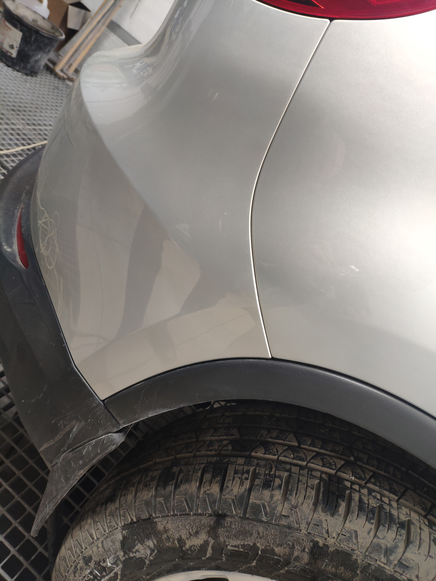 Подлечил задние арки — Volkswagen Tiguan (1G), 2 л, 2012 года ...