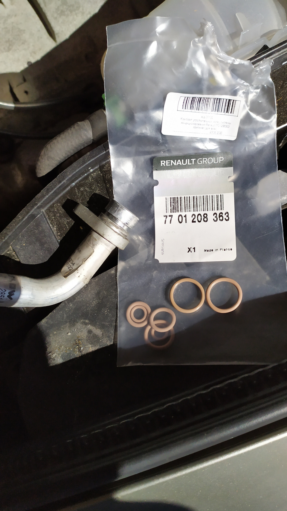7701208363 Комплект кольцевых уплотнений RENAULT | Запчасти на DRIVE2
