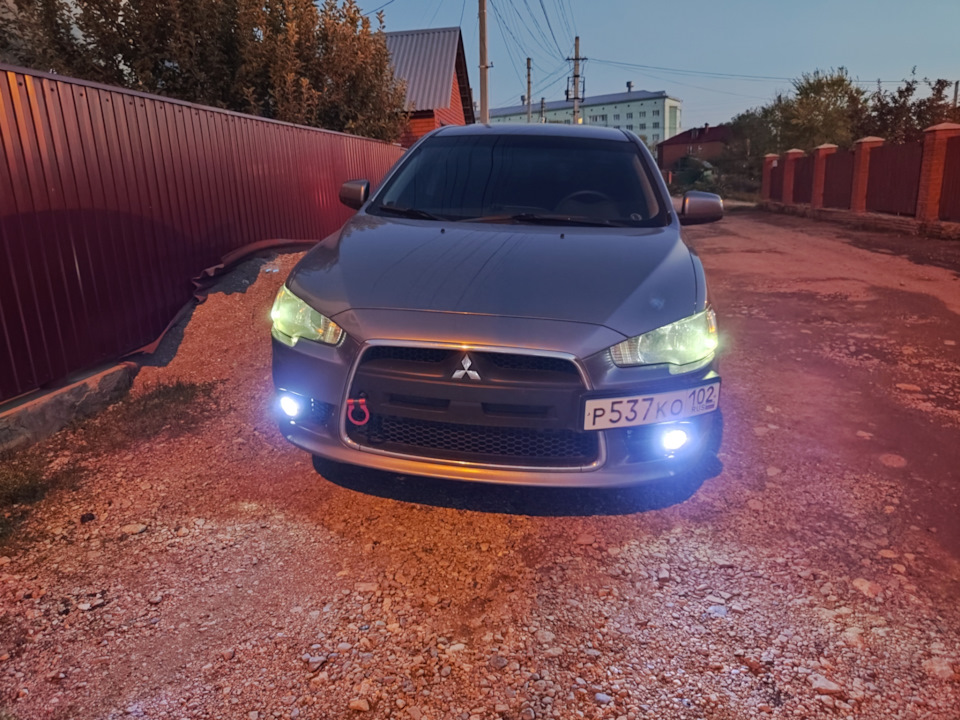 Новые ПТФ. 5 линз — Mitsubishi Lancer X, 1,6 л, 2013 года | стайлинг ...