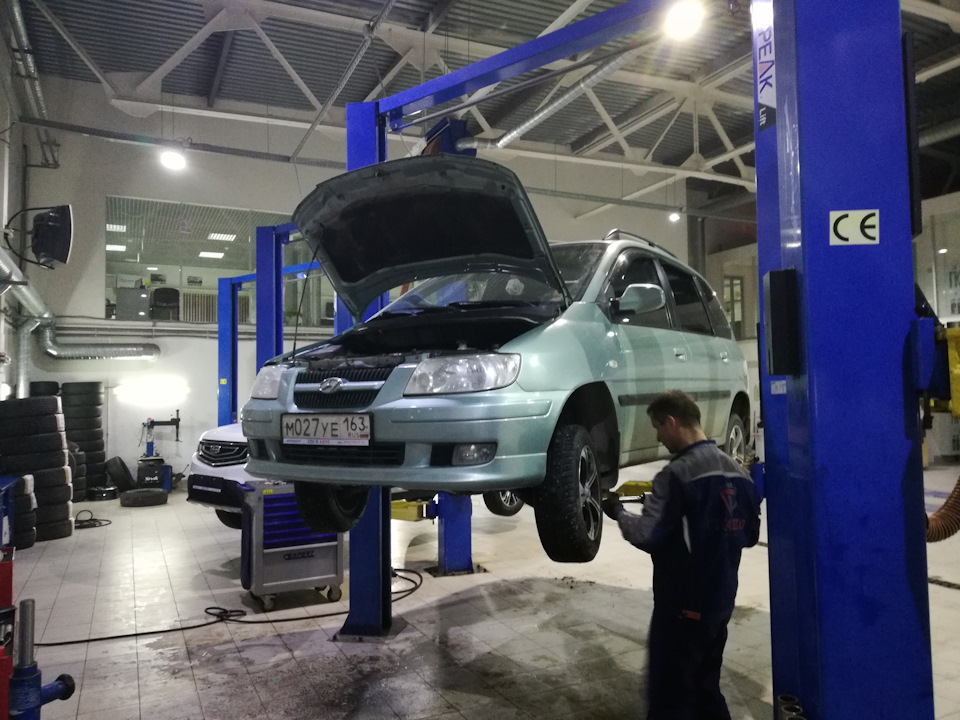 Замена передних стоек — Hyundai Matrix, 1,8 л, 2005 года | визит на ...