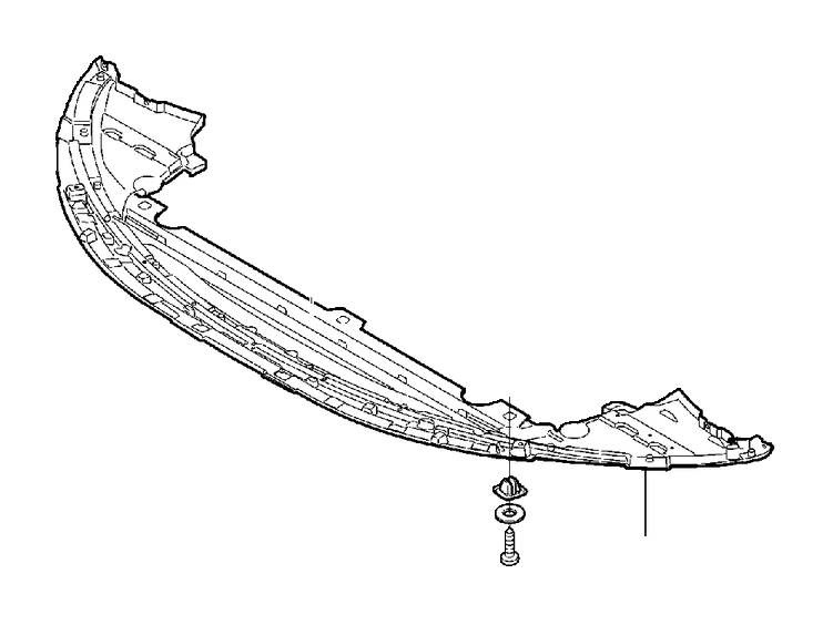 30795019 Защита радиатора S/V 60 Volvo | Запчасти на DRIVE2
