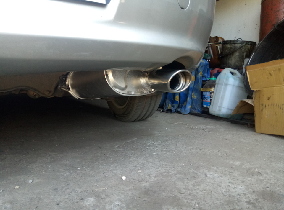 ТО-шка глушителя: Насадка Fortluft, Покраска Dinitrol-ом (отрицательный ...