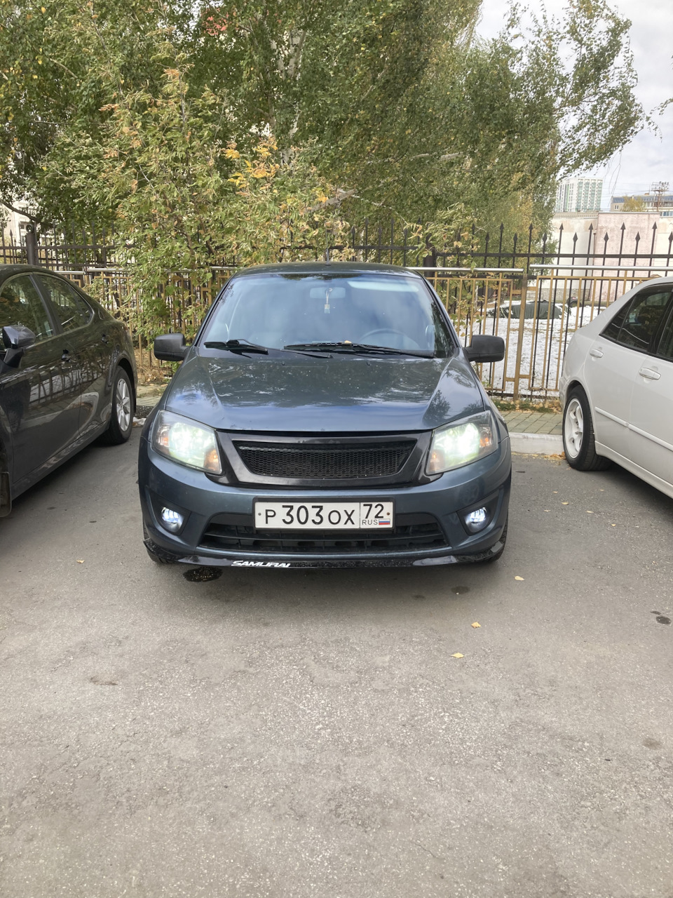 Туманки и подсветка ног v.2 — Lada Гранта, 1,6 л, 2015 года | своими ...