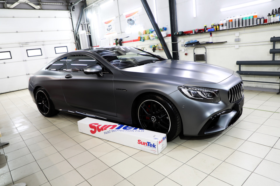 Mercedes-benz S-класс купе в матовую полиуретановую пленку — Car-Stile ...