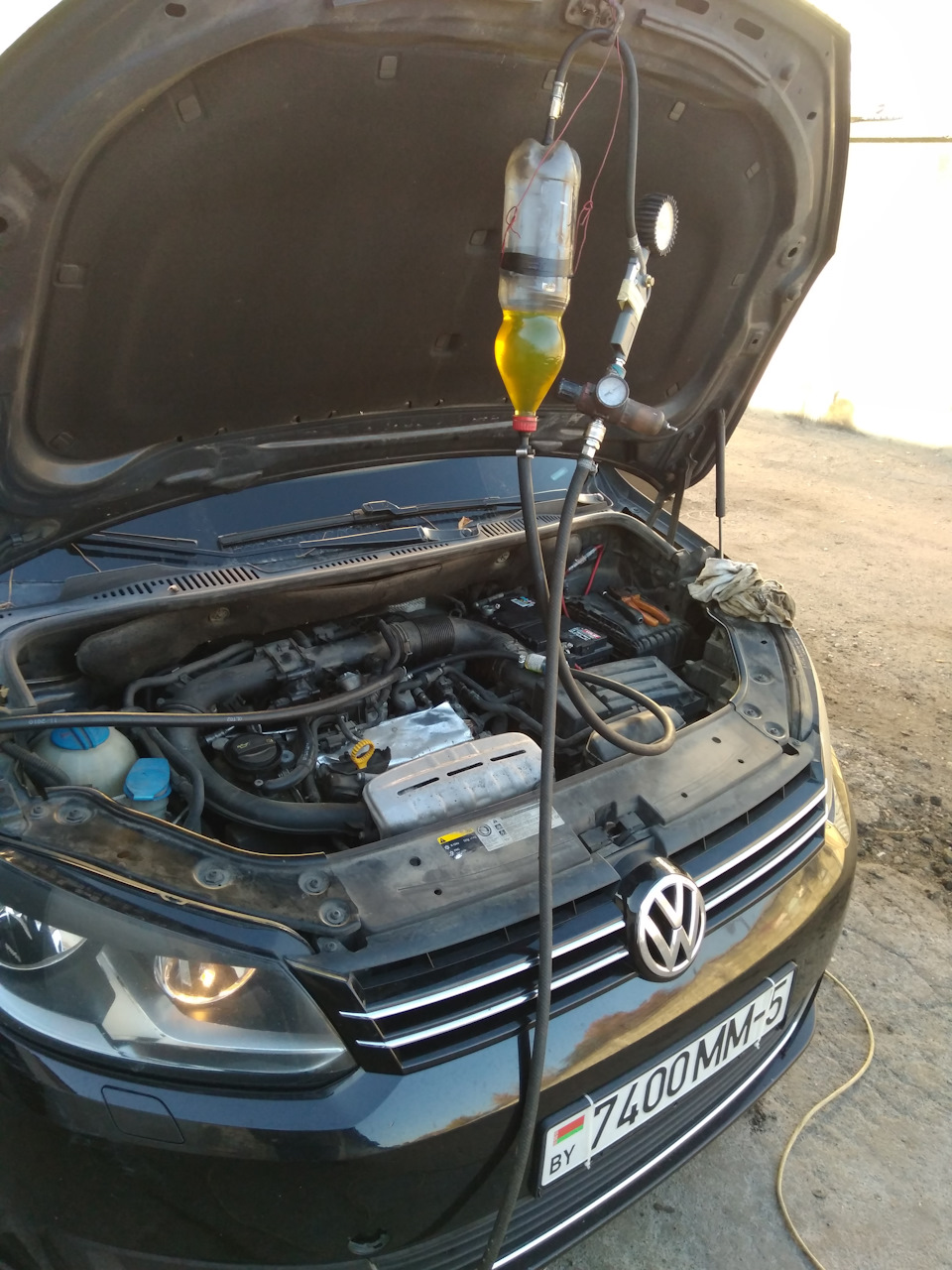 Чистка бензиновых форсунок VW Touran 1.4 TSI EcoFuel — DRIVE2