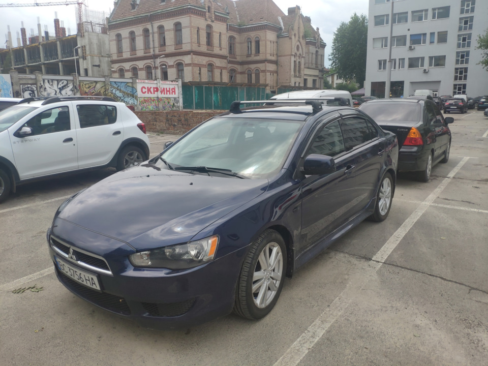 Штатные Рейлинги на Лансер Х — Mitsubishi Lancer X, 2 л, 2013 года ...