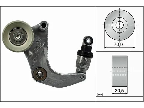 534053410 Натяжитель ремня, многоручейковый ремень INA | Запчасти на DRIVE2