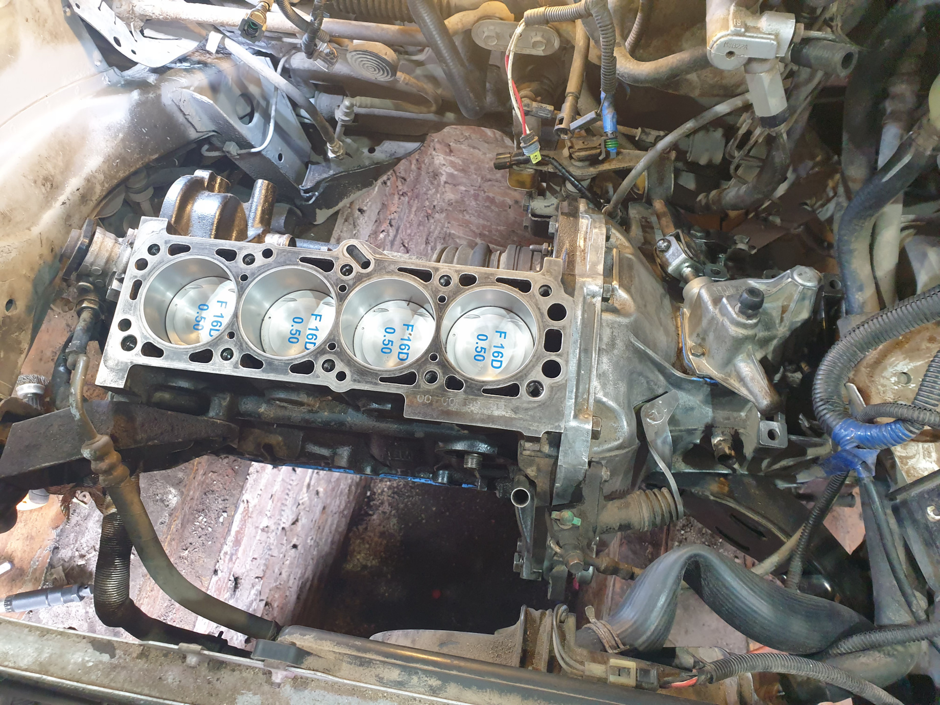 Ремонт двигателя — Daewoo Nexia (2G), 1,6 л, 2008 года | своими руками ...