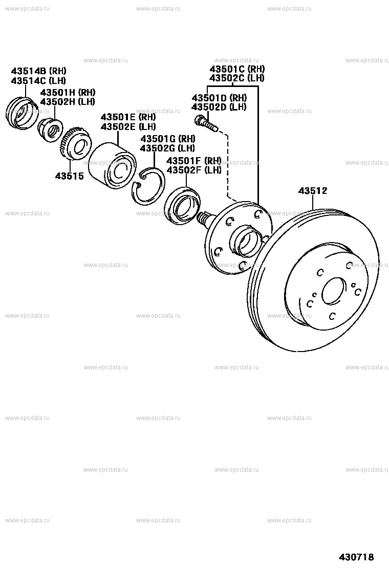 #2042. — 43-03 — Front axle hub — Передняя ступица. — DRIVE2