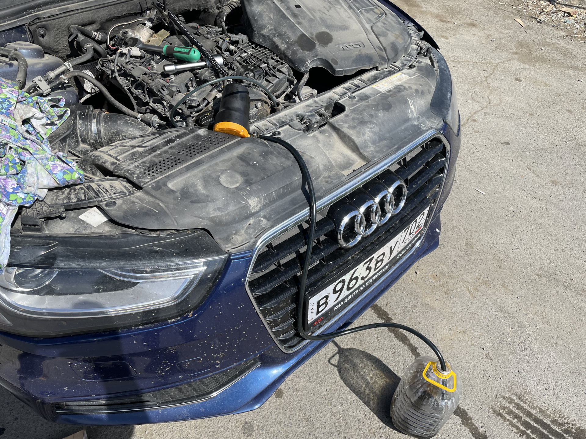 Замена рулевой рейки и базовое ТО — Audi A4 (B8), 2 л, 2014 года ...