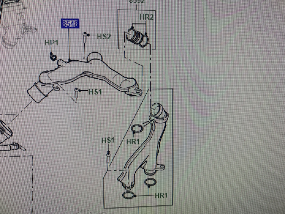 LR036661 Трубопровод впуска воды Jaguar Land Rover | Запчасти на DRIVE2