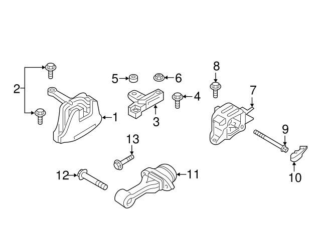 21810F3100 Опора двигателя правая для KIA, KIA HYUNDAI | Запчасти на DRIVE2