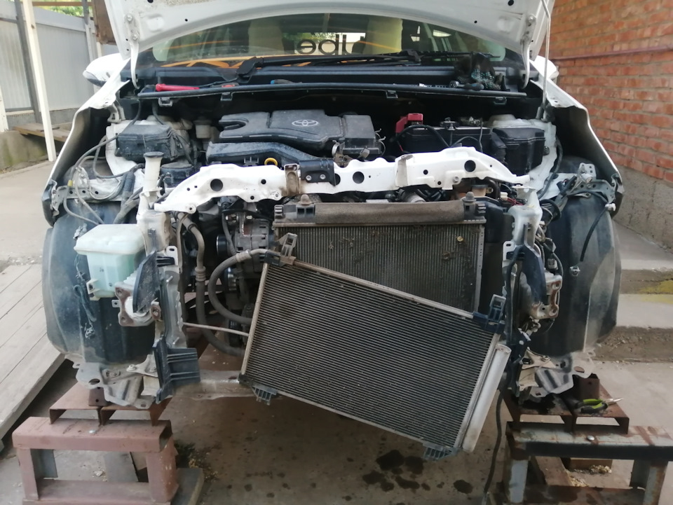 Очистка радиаторов витц 2914 гв. — Toyota Vitz (130), 1 л, 2014 года ...