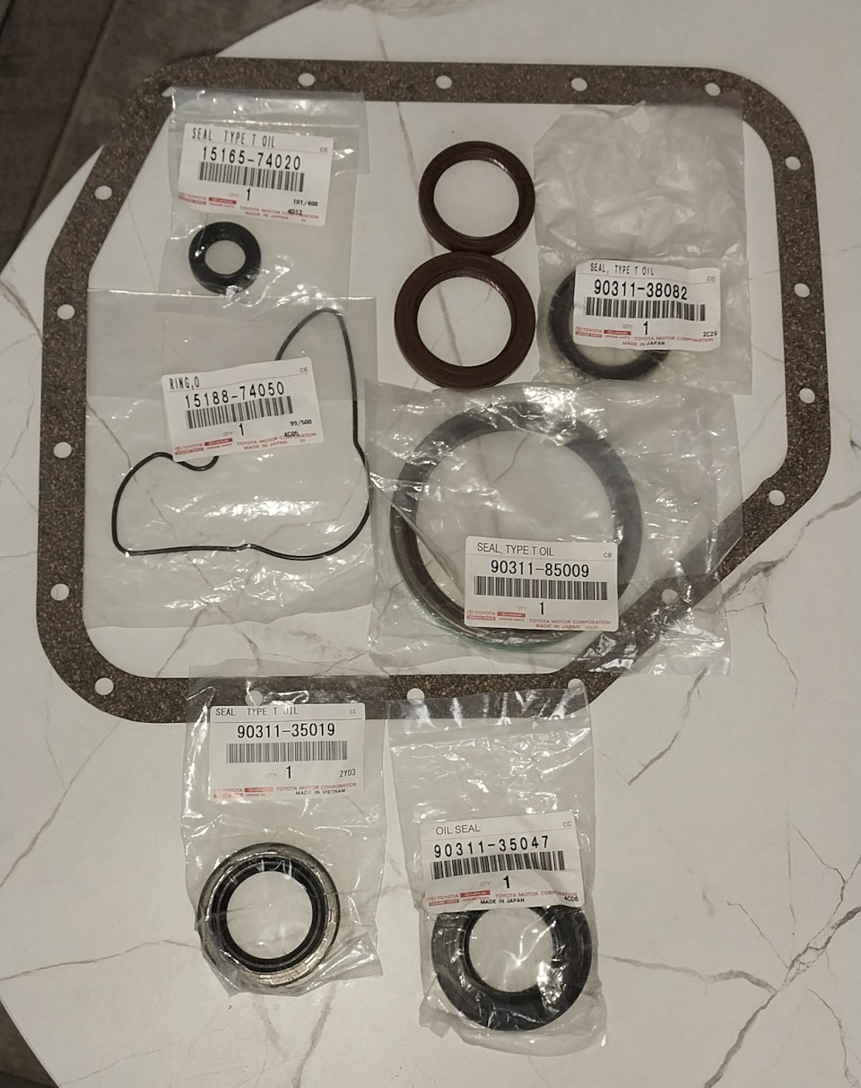 Обслуживание мотора и АКПП (замена сальников). — Toyota Corona (T190 ...