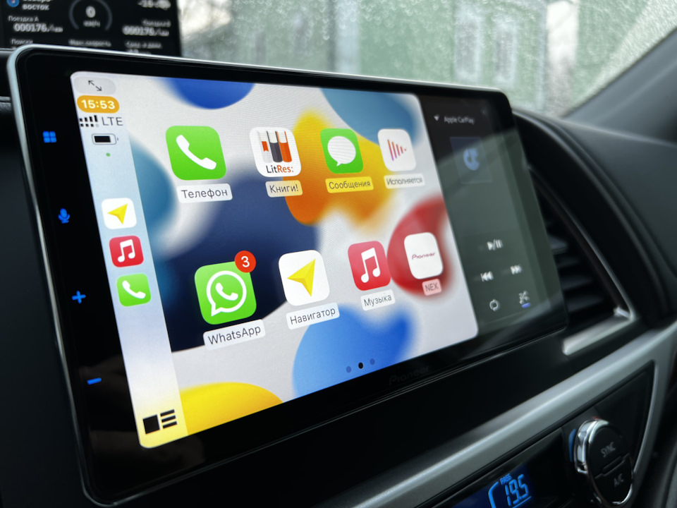 CarPlay 2022 Firmware 2.0 Pioneer DMH-WT76NEX — Toyota Highlander (XU50 ...