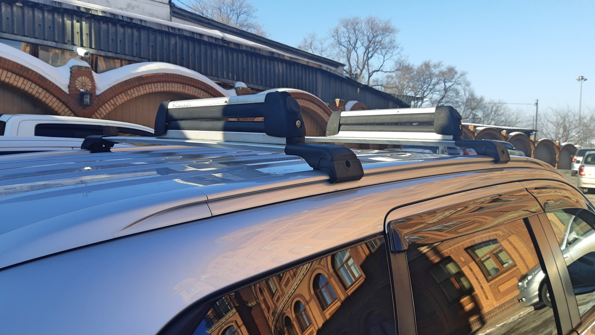 Установил багажник для лыж и сноубордов Thule 740 — Mitsubishi ...