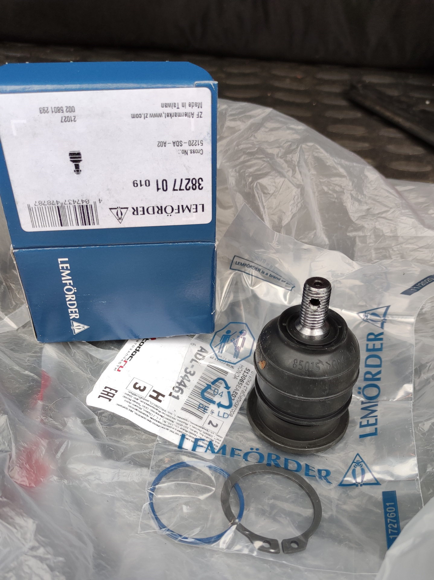 Нижняя шаровая LEMFORDER на Accord? Ни в коем случае! — Honda Accord (7G), 2 л., 2007 года ...