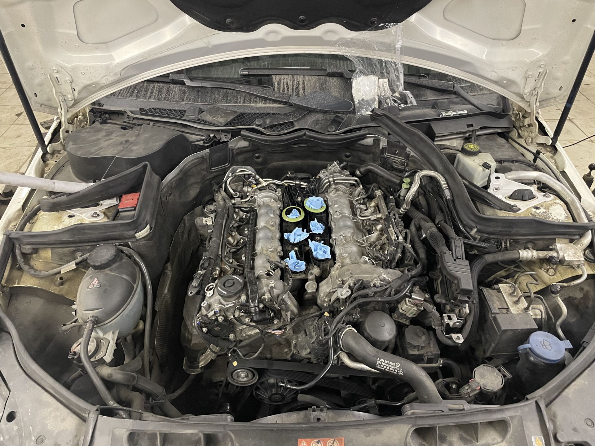 Датчики положения распредвалов. — Mercedes-Benz C-Class (W204), 3,5 л ...