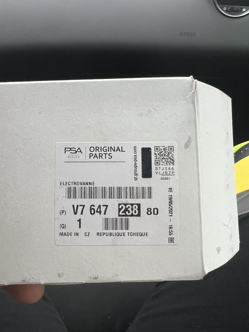 V764723880 Электроклапан масляного насоса ДВС EP6 Peugeot Citroen ...