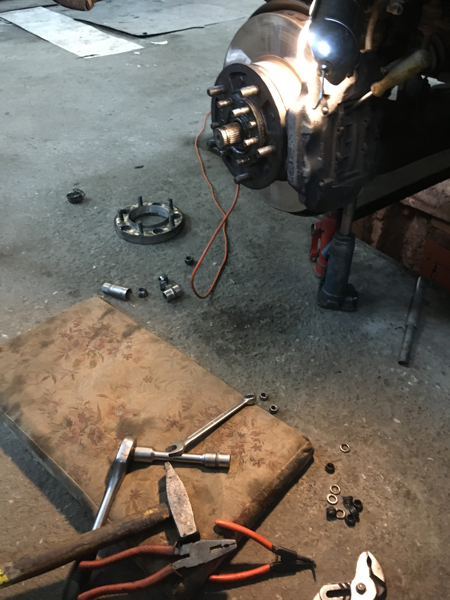 Замена шпилек на передних ступицах! — Toyota Land Cruiser 100, 4,2 л ...