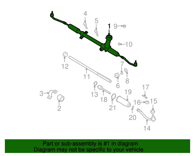 565002H200 Реечный рулевой механизм в сборе KIA HYUNDAI | Запчасти на ...