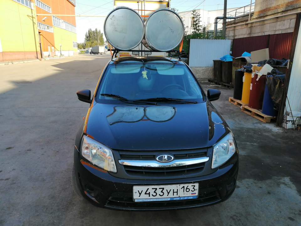 Багажник на крышу — Lada Гранта Лифтбек (1G), 1,6 л, 2015 года ...