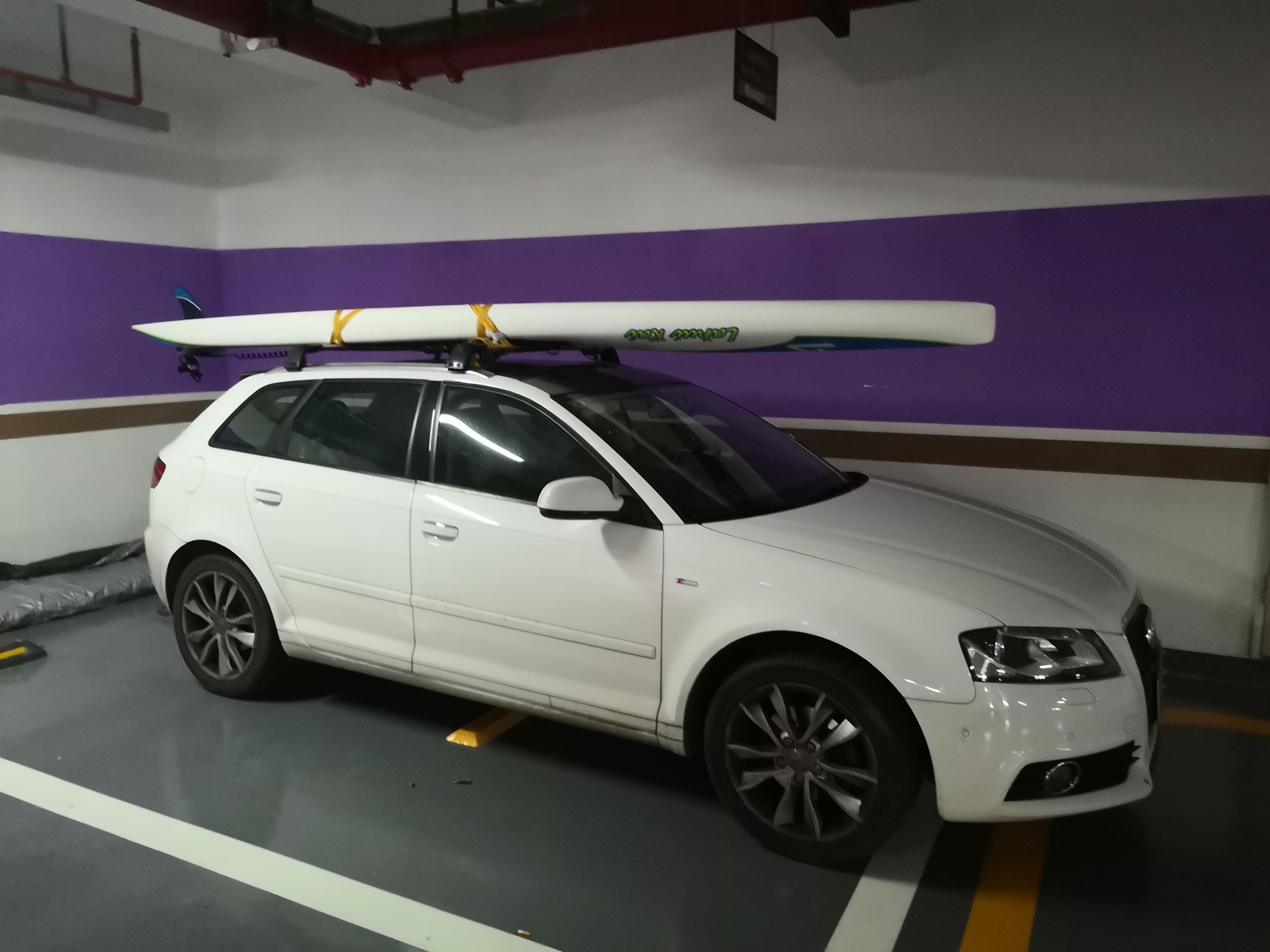 Крепление САП доски на крышу авто — Audi A3 Sportback (8PA), 1,4 л ...