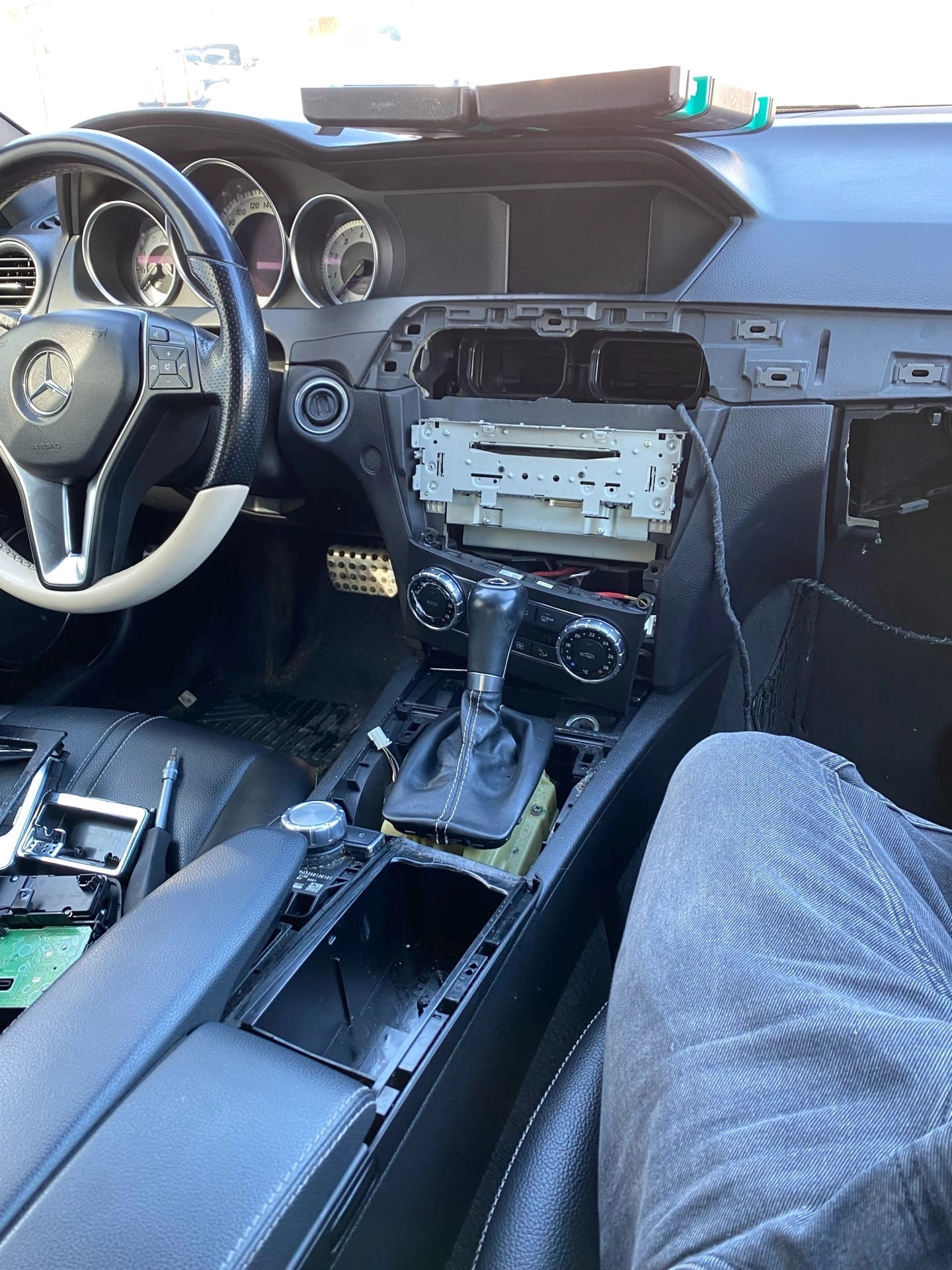 Подсветка дефлекторов — Mercedes-Benz C-Class (W204), 1,8 л, 2012 года ...