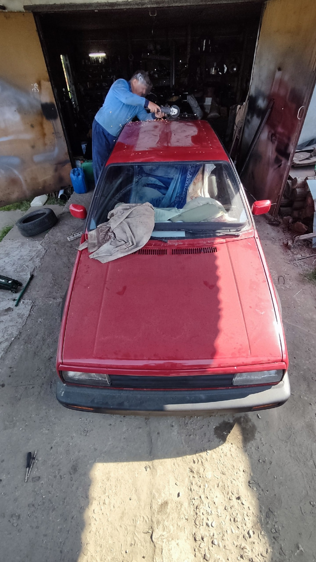 Регтоп (RagTop), первая мойка — Volkswagen Jetta II, 2 л, 1985 года ...