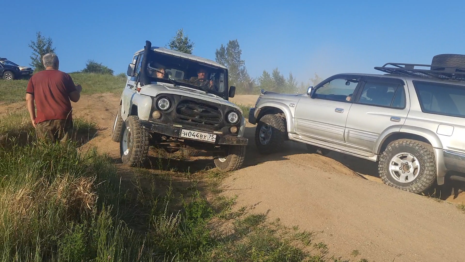 Оффроад по диагоналкам! Hummer H2, Lexus LX 470, Carib, УАЗ, Delica ...