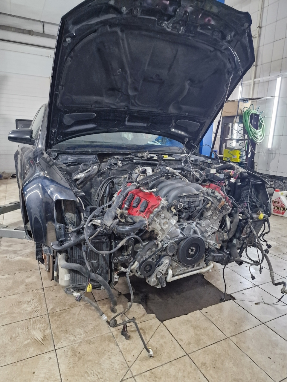 Установка двигателя ауди rs4 — Audi RS4 (B7), 4,2 л, 2007 года | визит ...