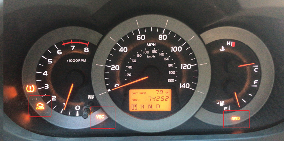 EVAP \ P043E \ P043F \ P2401 \ P2402 — Toyota RAV4 (III), 2,4 л, 2006 ...