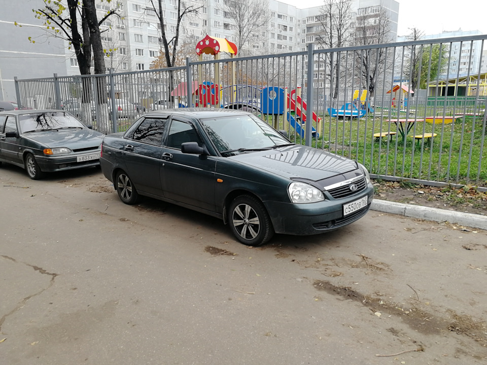 Занижение -50, Slik 186s — Lada Приора седан, 1,6 л, 2008 года | тюнинг ...