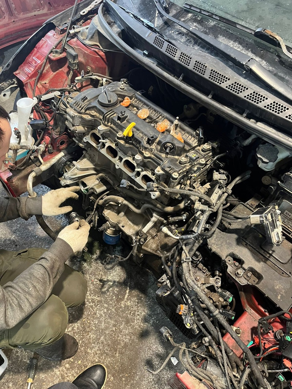 Свап G4NB -> G4NA — Hyundai Elantra (5G), 1,8 л, 2012 года | поломка ...