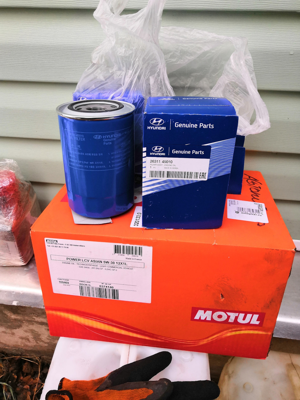 Масло и фильтр — Hyundai HD 72, 3,9 л, 2011 года | плановое ТО | DRIVE2