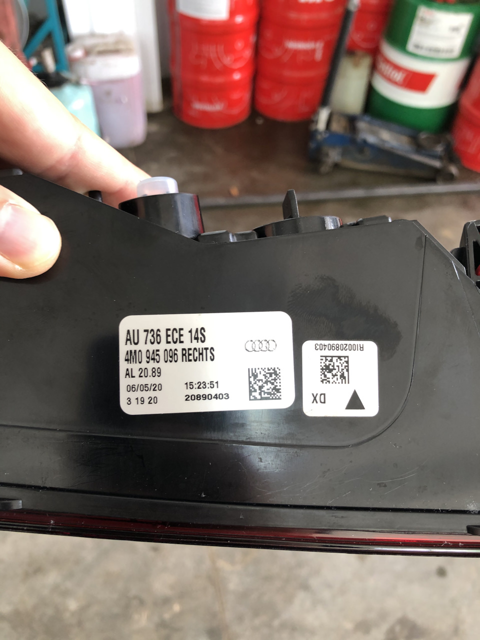 4M0945096 Задний фонарь VAG | Запчасти на DRIVE2