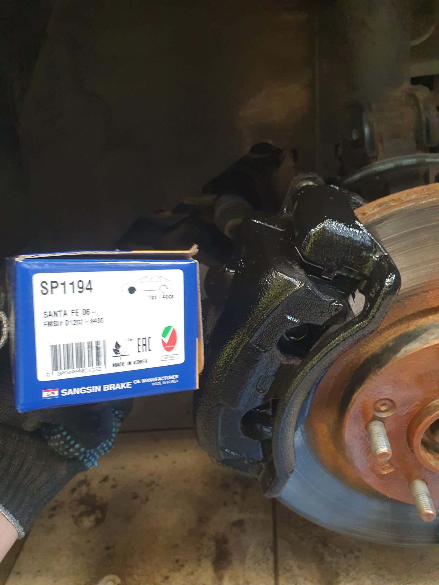 Тормозная система — Hyundai Grand Santa Fe, 2,2 л, 2017 года | своими ...