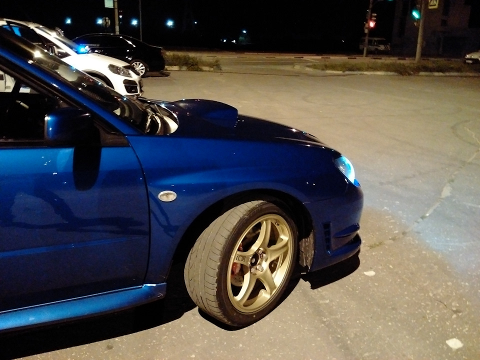 Установка дисков Advan Racing RCII — Subaru Impreza WRX (GD/GG), 2,5 л ...