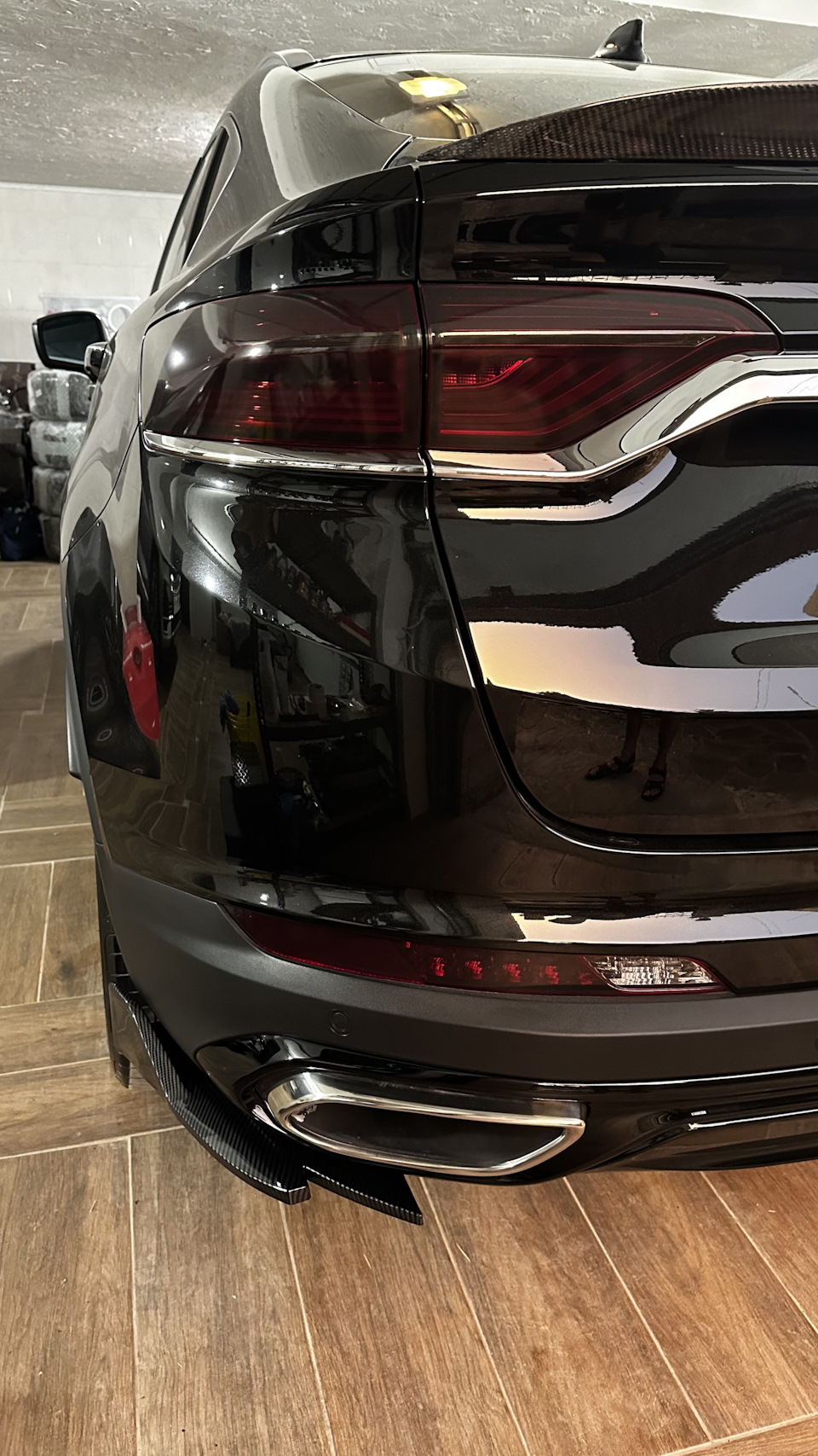 Новые клыки на задний бампер — Geely Tugella, 2 л, 2021 года | стайлинг ...