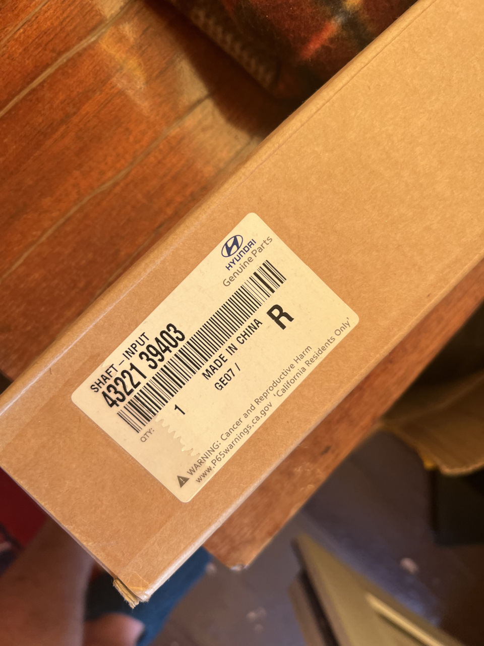 4322139403 Вал кпп KIA HYUNDAI | Запчасти на DRIVE2