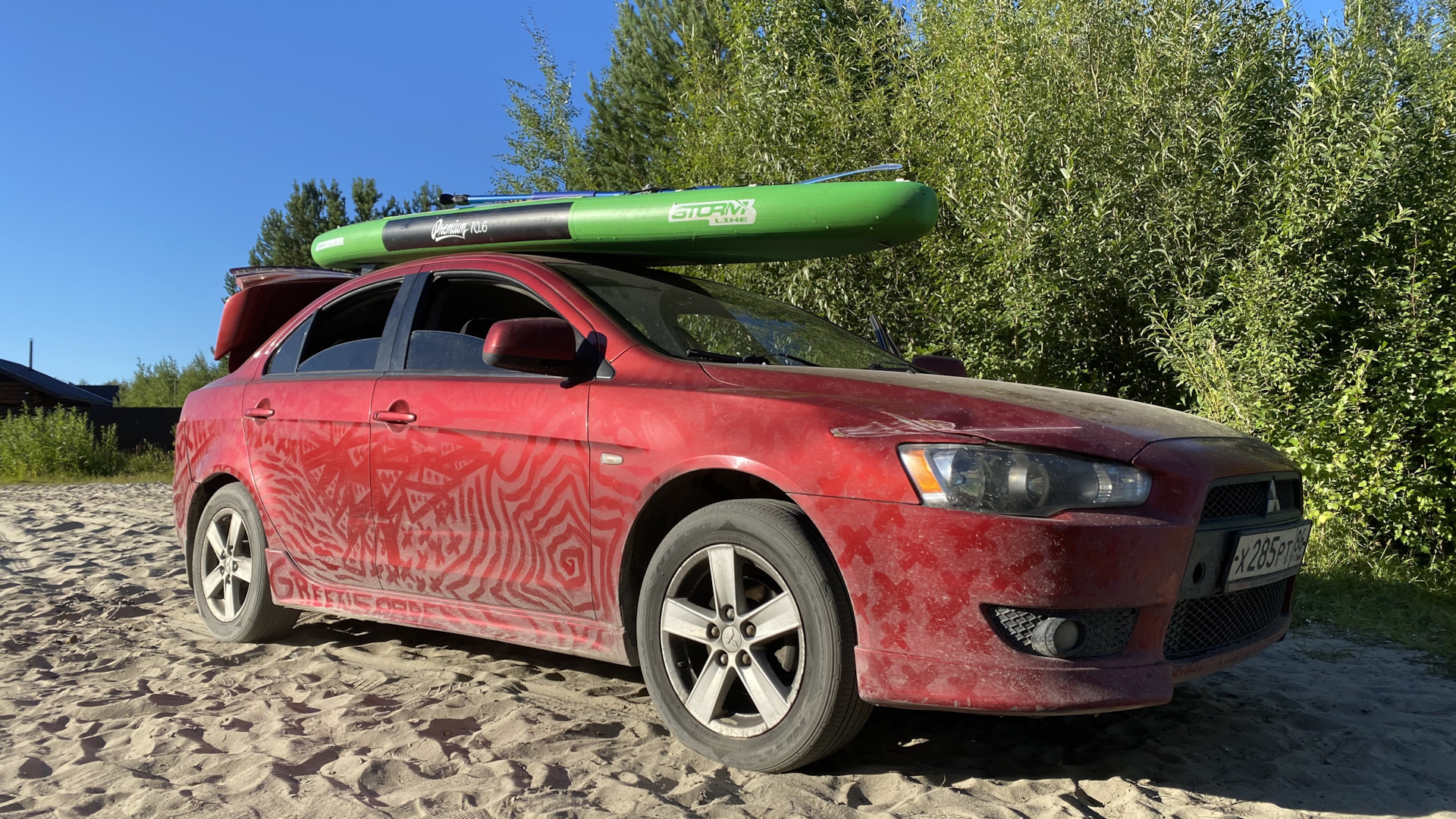 Mitsubishi Lancer X 2.0 бензиновый 2007 | Red Shark на DRIVE2