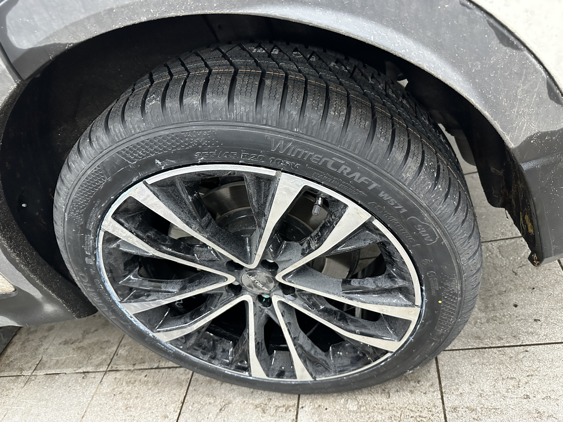 Зимняя резина Kumho WinterCraft WS71 SUV 255/45R20 — Jetour X70 Plus, 1,6 л, 2023 года | шины ...