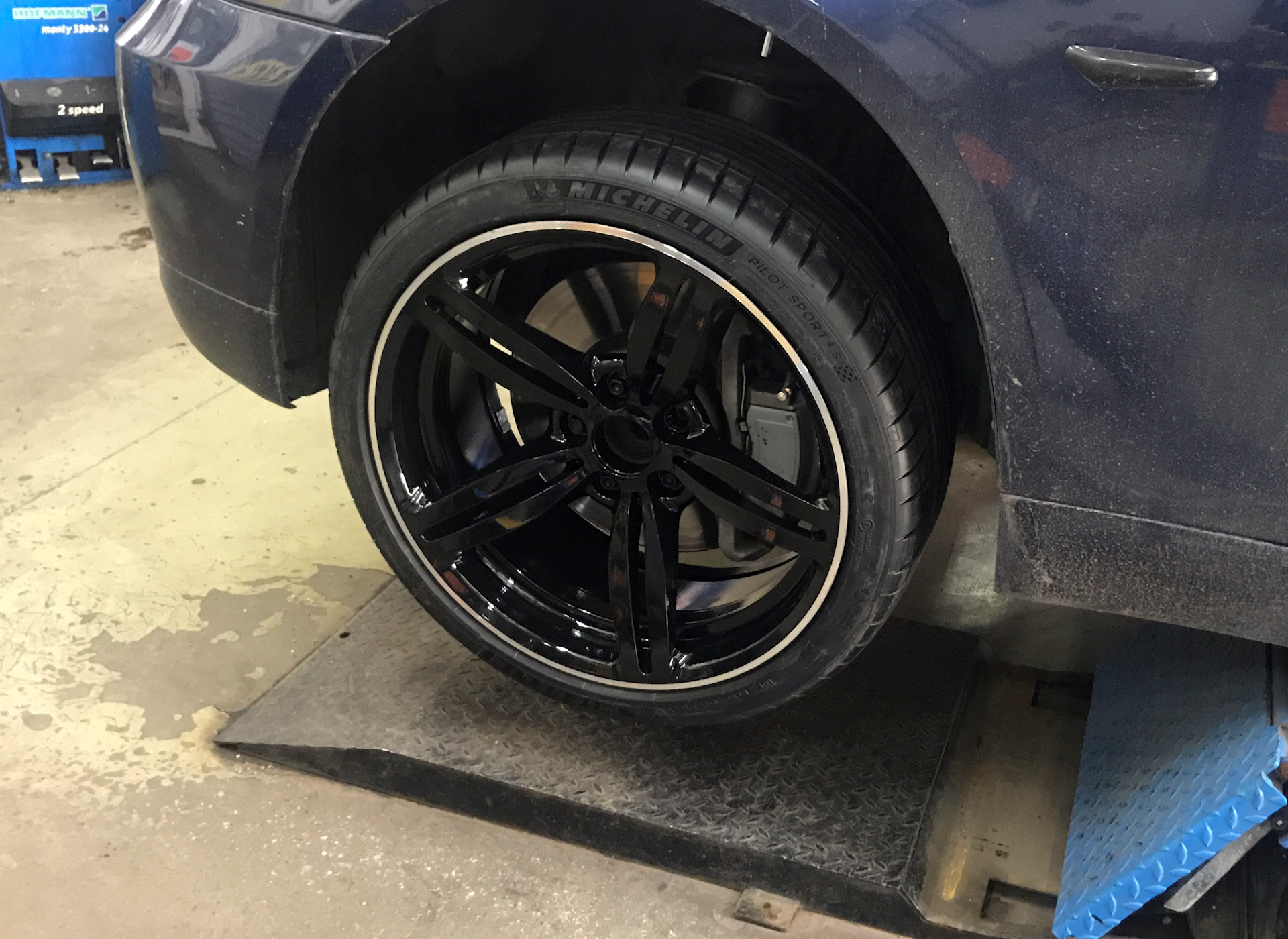 BMW 167 style black + Michelin Pilot Sport 4s — BMW 5 series (E60), 3 л ...