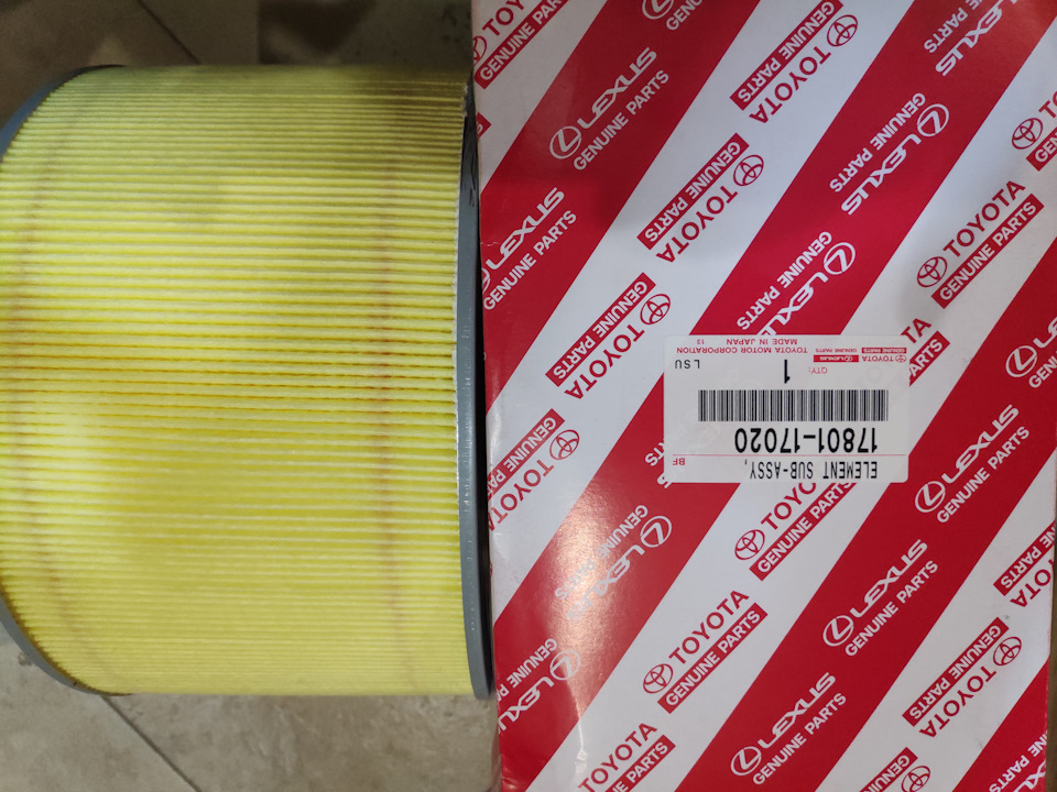 1780117020 Воздушный фильтр OEM TOYOTA LEXUS | Запчасти на DRIVE2